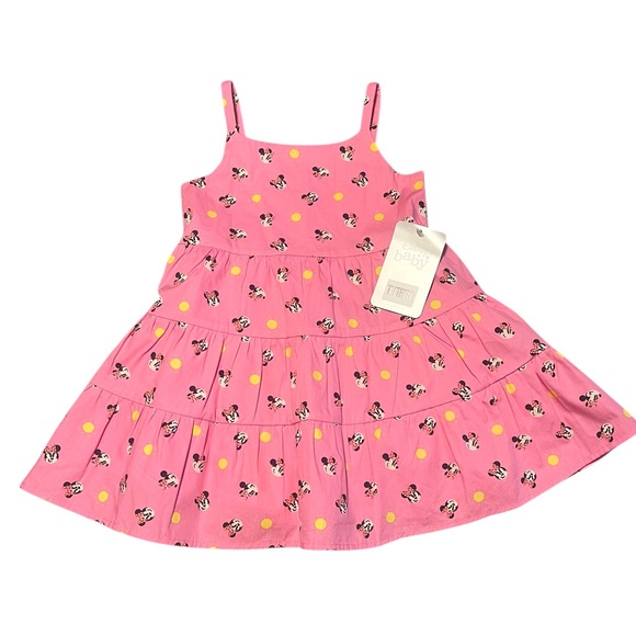 Disney | Dresses | Disney Baby New Pink Minnie Mouse Tiered Dress W ...